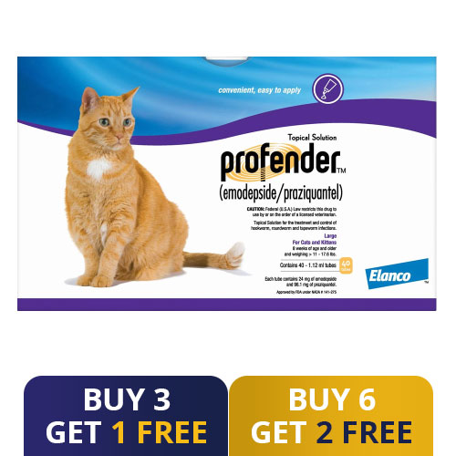 Buy Profender Large Cats (1.12 Ml) 11-17.6 Lbs - Free Shipping